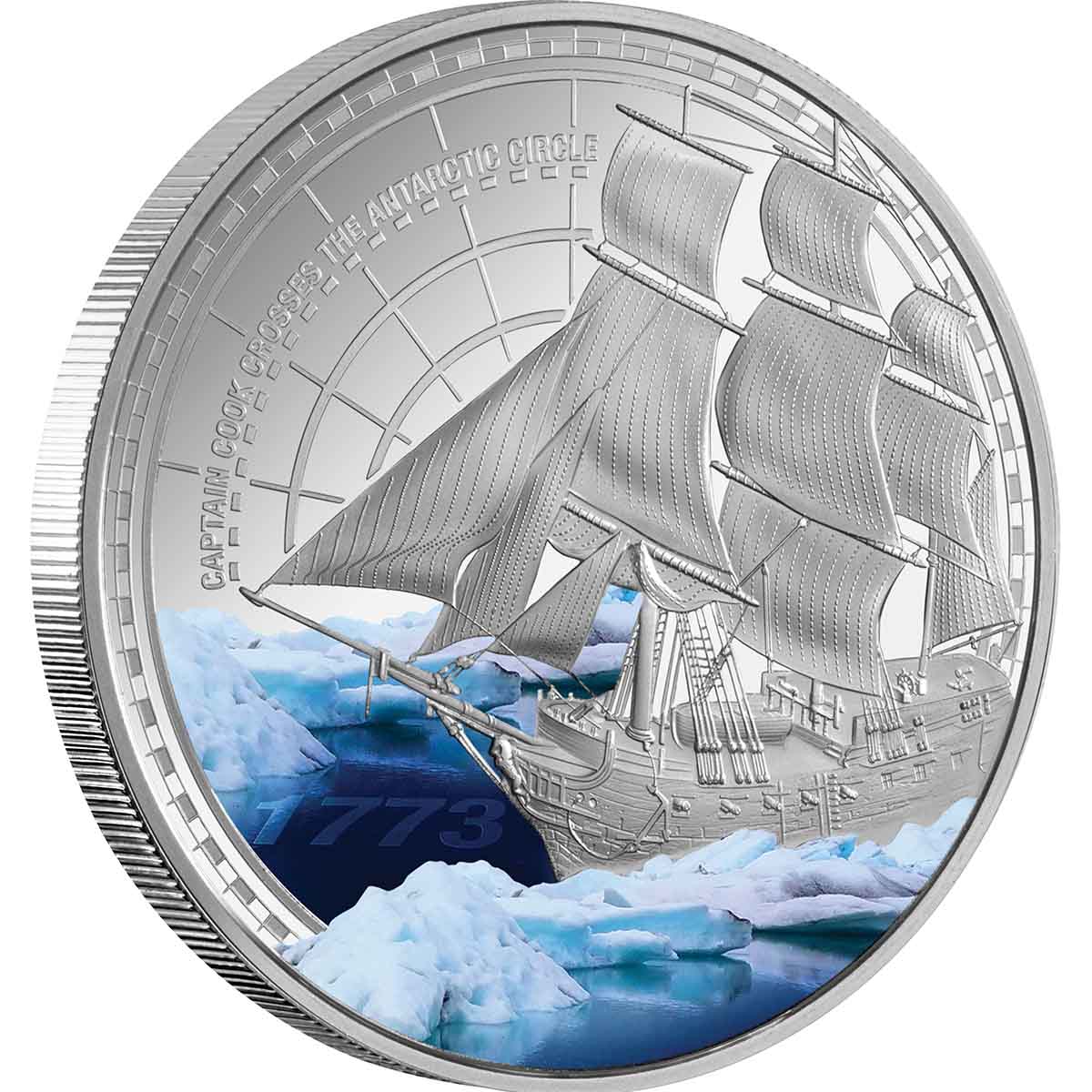 Antarctic Captain James Cook - 1773 First Crossing of the Antarctic Ci ...